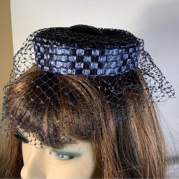 Accessories | Vintage Hat Netting Navy Blue | Poshmark